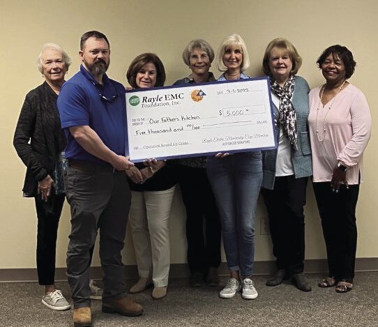 Rayle EMC’s Operation Round Up Program donates to Our Father’s Kitchen ...