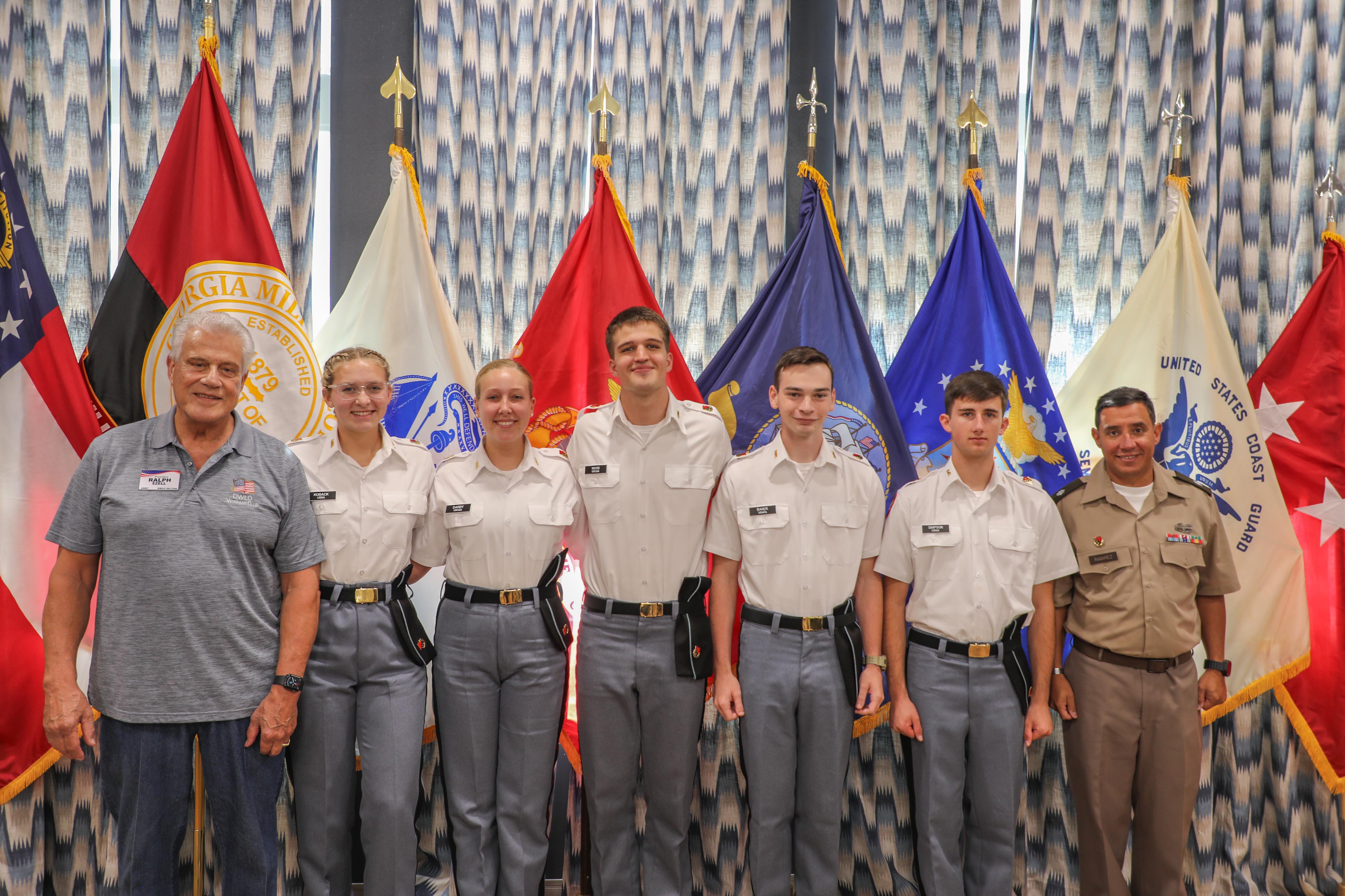 Del Webb Lake Oconee Veterans Club presents scholarships to GMC cadets ...