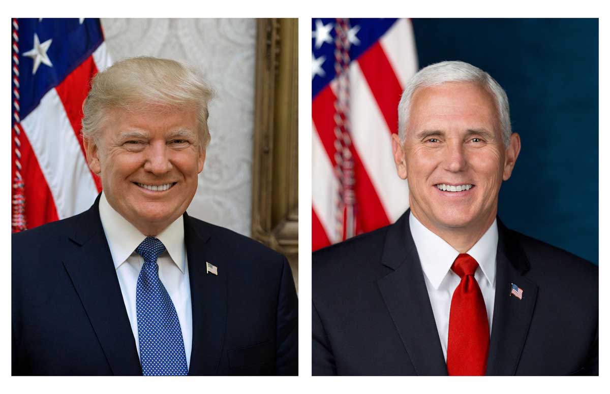 The official portraits of Trump, Pence finally are in circulation ...